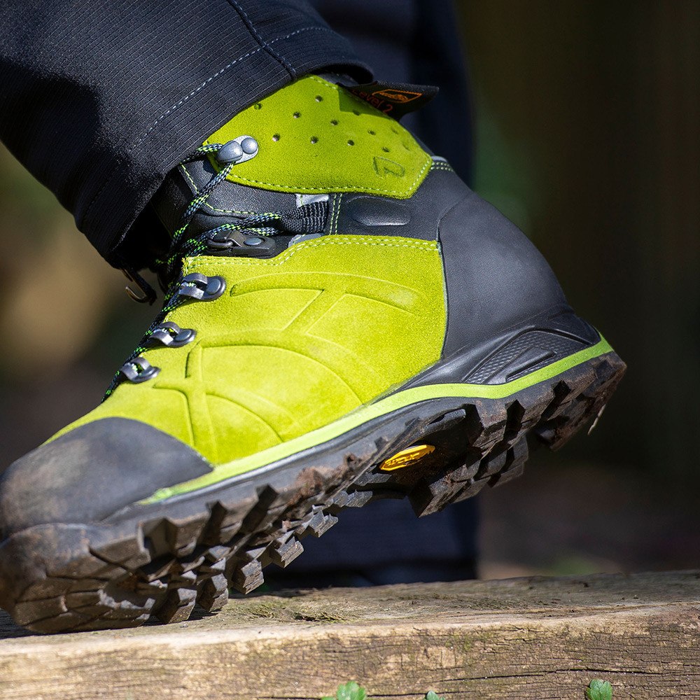 HAIX Protector Ultra Lime Green | Leather Forestry Boots